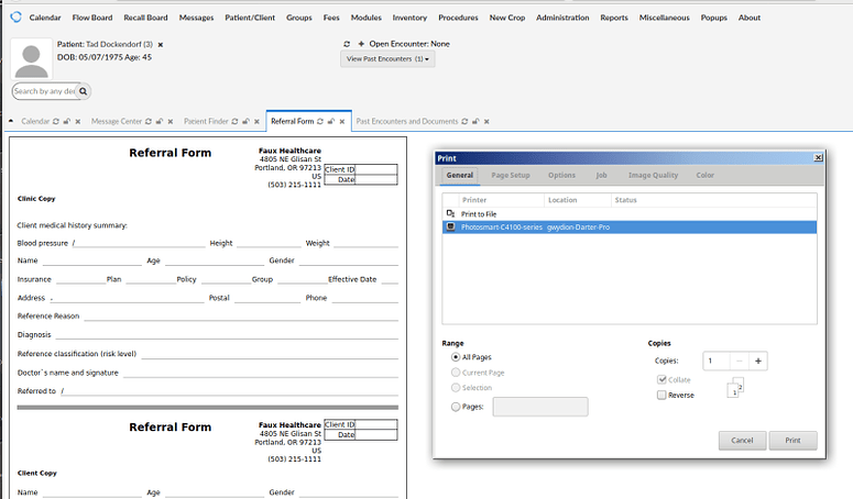 How To Create A Referral Form And A Medical Certificate Openemr Development Openemr Community 