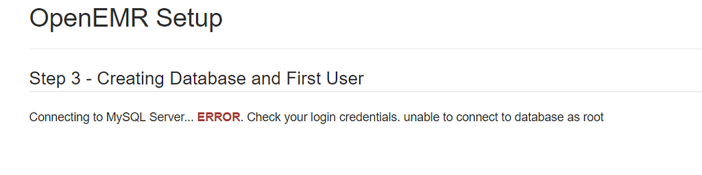 Can't connect mysql container - OpenEMR Development - OpenEMR Community