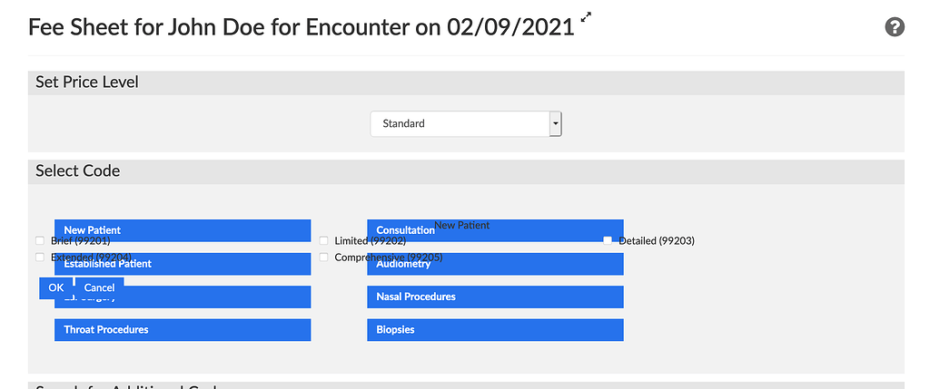 Fee sheet problem - Support - OpenEMR Community