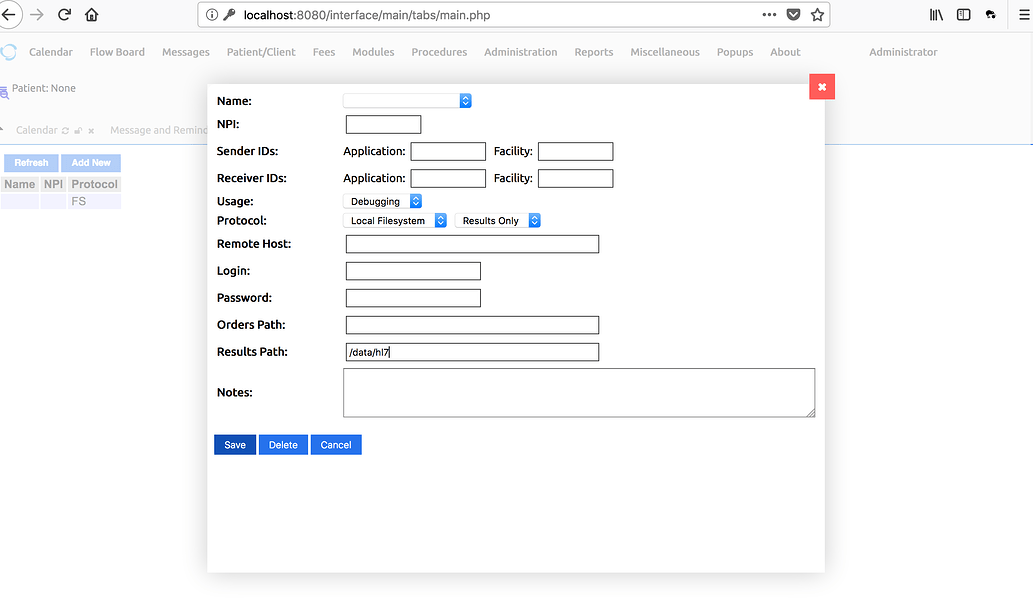 Transferring Data from HL7-Enabled Device to OpenEMR - Management and ...