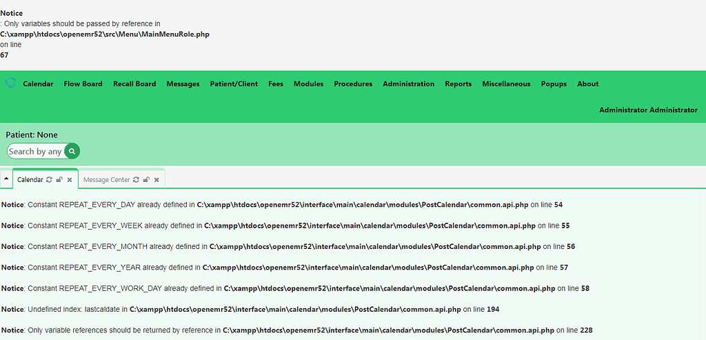 File error displayed after installation - Management and Administration - OpenEMR Community