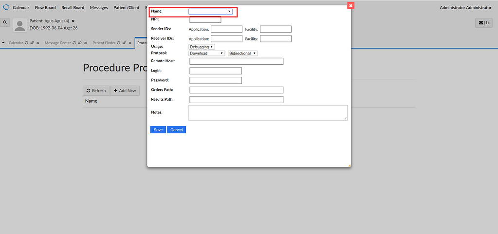Create New Procedure Providers - Day-to-Day Users - OpenEMR Community