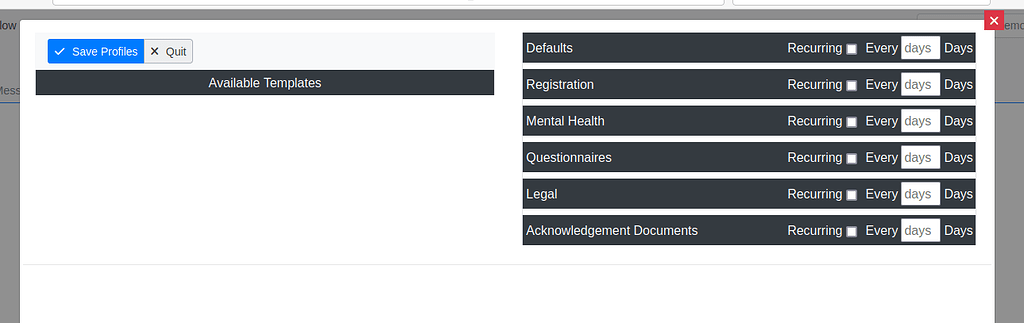 Portal templates available for profiles - Day-to-Day Users - OpenEMR ...