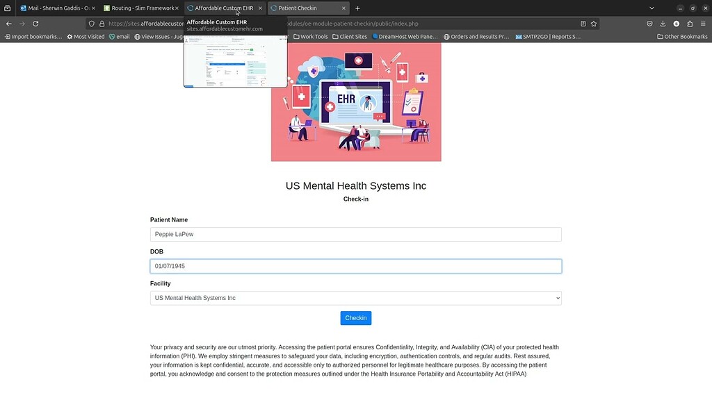 Patient Check-In module - Third Party Solutions and Add-Ons - OpenEMR Community