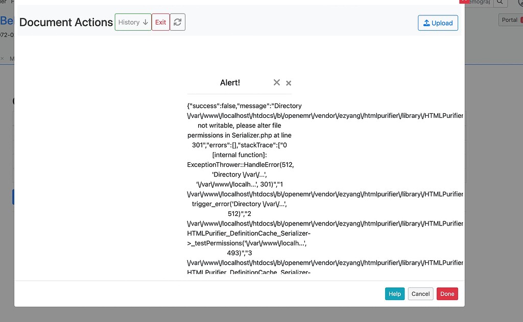 Can't review documents after submitting it - Support - OpenEMR Community