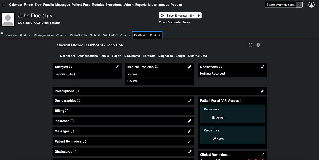 Is this a bug in the dashboard? - Day-to-Day Users - OpenEMR Community