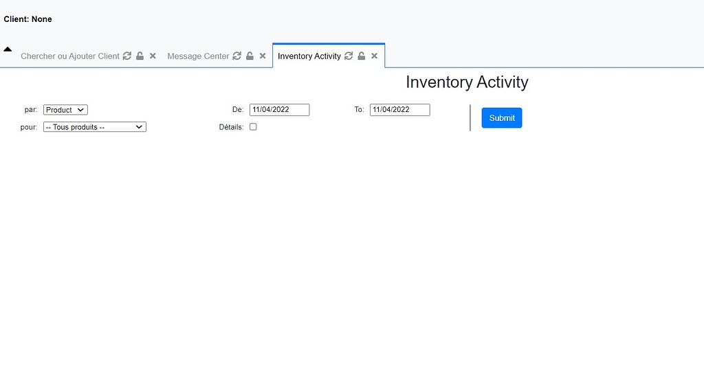 Inventory Activity - Management and Administration - OpenEMR Community