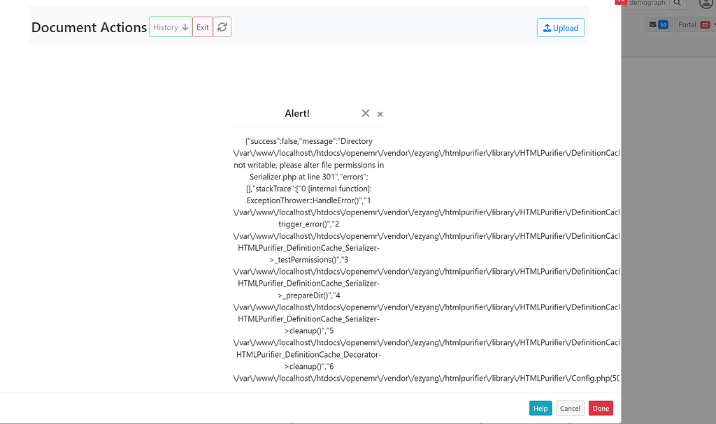 Alert Error: Portal Audits - Document Actions: Documents won't open - Management and ...