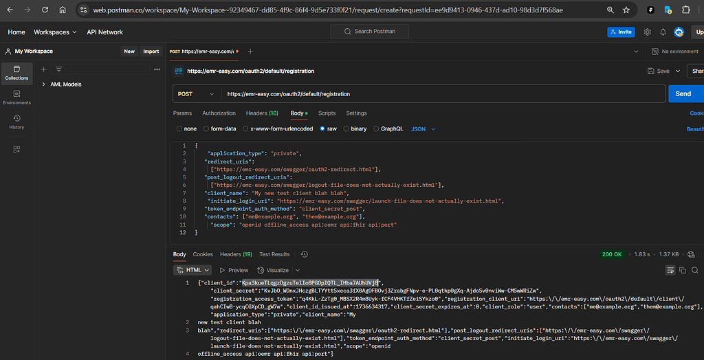 Swagger request getting 401 response after registration - OpenEMR Development - OpenEMR Community