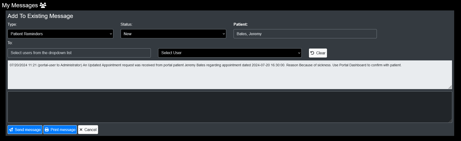 Patient Portal appointment notifications - Day-to-Day Users - OpenEMR ...