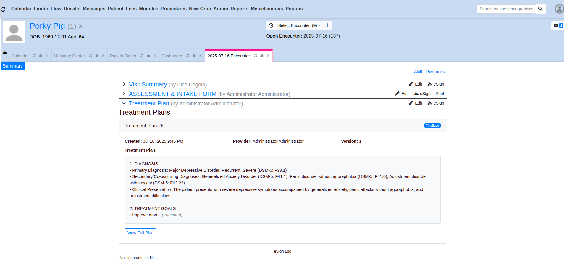Behavioral Health - AI Assisted Treatment Planner Module - Day-to-Day ...